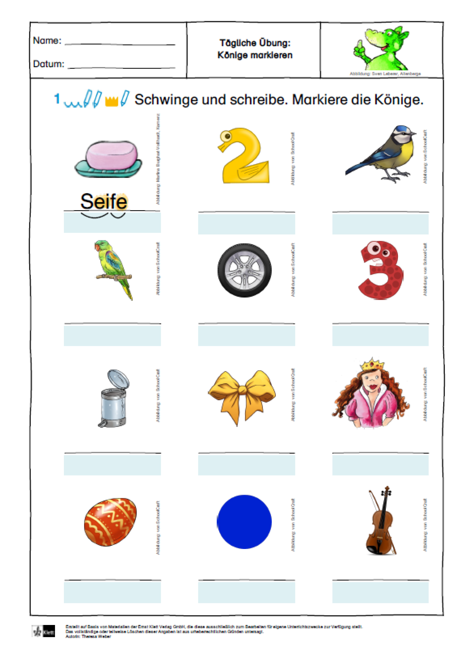 Veränderbares Material zu Klett-Lehrwerken | Worksheet Crafter